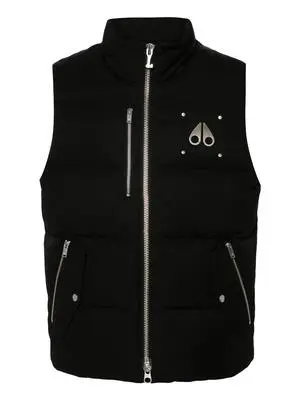 Moose Knuckles Quilted Down-feather Filled Sleeveless Vest - Black