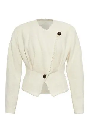 Isabel Marant Étoile Tweed Jacket With Bouclé Texture - Cream