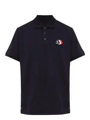 Moncler Polo Shirts - Blue