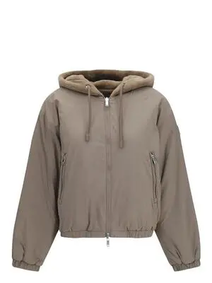 Moose Knuckles Zip-up Hooded Jacket - Gray