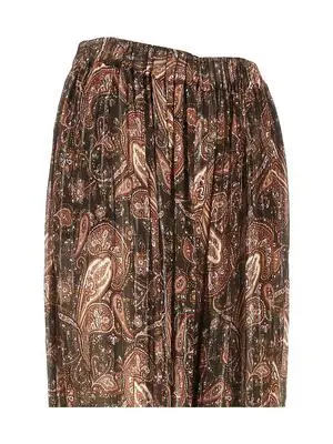 ANDAMANE THE ANDAMANE Tapered Paisley Print Trousers