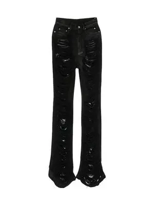Rick Owens Denim Bootcut Jeans - Black