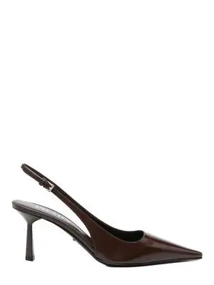 Prada Slingback Stiletto Heel Pumps - Brown