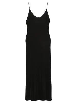 SAINT LAURENT SAINT LAURENT Black Viscose-Blend Evening Dress With Chain Detail