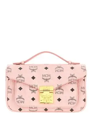 Mcm Crossbody Bag With Monogram - Multicolor