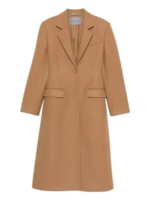 Balenciaga Single-breasted Wool And Cashmere Blend Coat - Brown