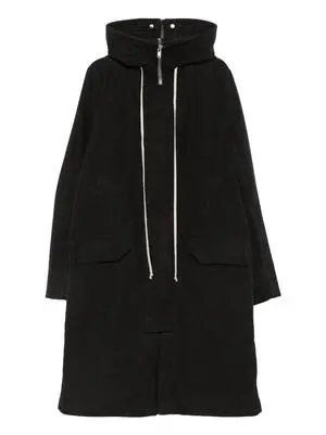 Rick Owens Single Breasted Coat - Black