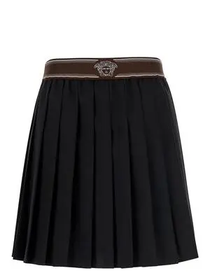 Versace Pleated Skirt - Multicolor