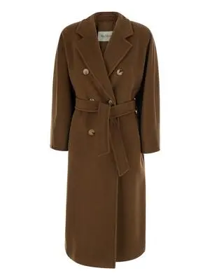 Max Mara Double-breasted Wool And Cashmere Coat - Multicolor