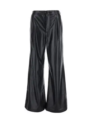 Andamane Sasha Black Eco-leather Pants - Multicolor