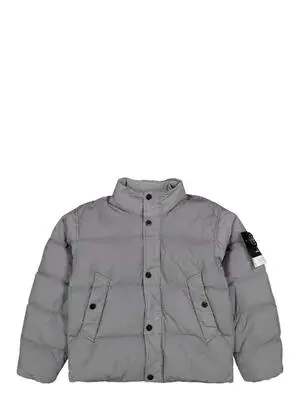 Stone Island STONE ISLAND Quilted High Neck Down Jacket Gray