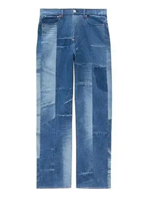 Kenzo Patchwork Design Jeans - Blue