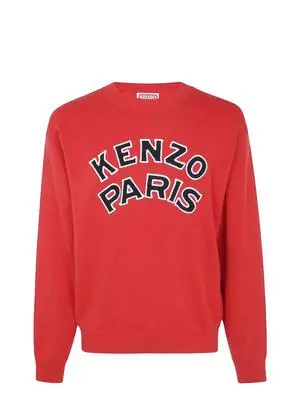 Kenzo Embroidered Logo Sweatshirt - Red