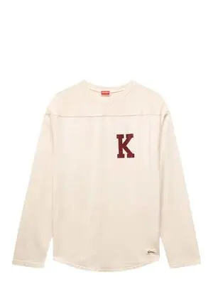 Kenzo Kenzo Men ‘Kenzo Varsity’ Long-Sleeve Cotton T-Shirt Multicolor
