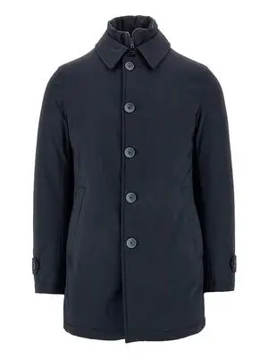 Herno Padded Sub-zero Single-breasted Coat - Blue