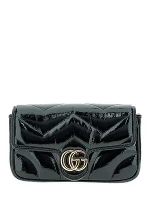 Gucci Gg Marmont Mini Bag With Cardholder - Black