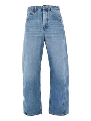 Jacquemus JACQUEMUS Mirada Wide Leg Denim Pants Blue