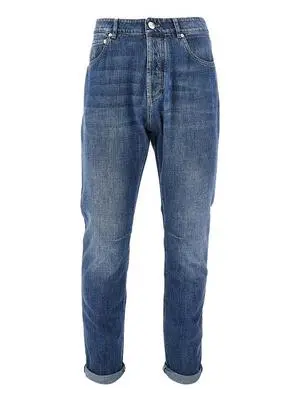 Brunello Cucinelli Five-pocket Denim Pants - Blue
