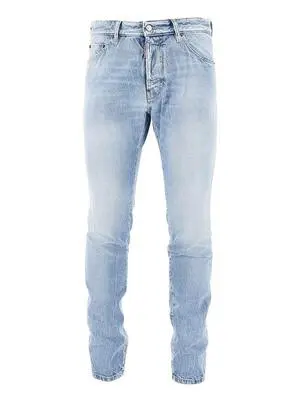 Dsquared2 Distressed Denim Teddy Jeans - Blue