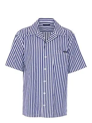 Dolce & Gabbana Logo Striped Shirt - Blue