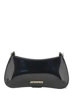 Jacquemus Small 'bisou Chaine' Leather Bag - Black