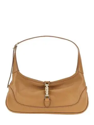 Gucci GUCCI Leather Jackie Slim Medium Shoulder Bag Cream