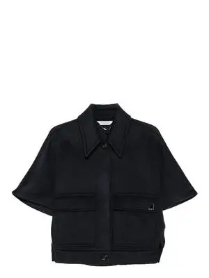 Max Mara Cashmere Short Sleeve Jacket - Blue