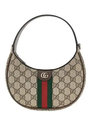 Gucci Gg Supreme Ophidia Small Bag - Brown