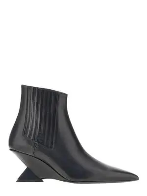 Attico THE ATTICO Cheope Leather Ankle Boots Black