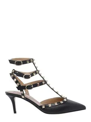 Valentino Garavani Rockstud Slingback Pumps - Black