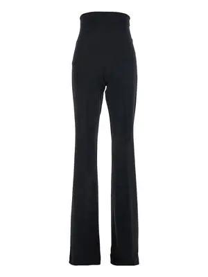 Sportmax High-waisted Pants With Applied Back Pockets - Multicolor
