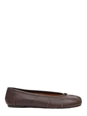 MAISON MARGIELA Leather Ballet Flats - Brown