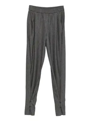 Andamane The Attico Tapered Trousers With Buttoned Cuffs - Gray