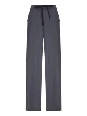 Prada Wool And Mohair Sports Trousers - Gray