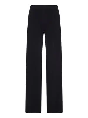 Max Mara Straight-leg Knitted Trousers - Black