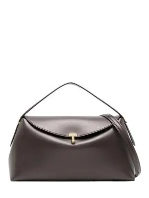 TOTEME Calf Leather Shoulder Bag With T-lock Fastening - Brown