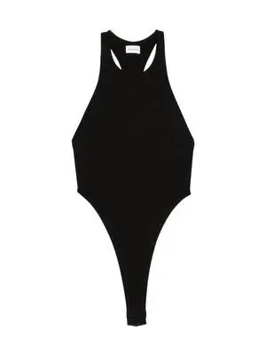 Andamane Racerback High-cut Bodysuit - Gray