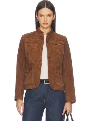 Rag & Bone Mercer Suede Blazer - Brown