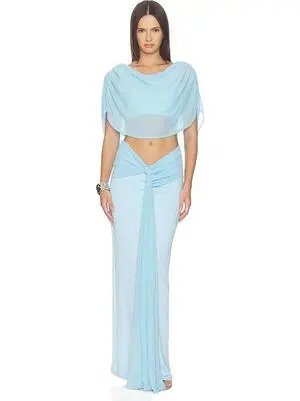 SNDYS. Reversible Maxi Dress - Blue