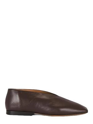 MANSUR GAVRIEL Square Soft V Flat - Chocolate