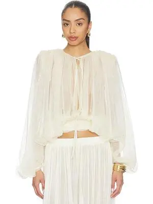 BRONX BANCO Calia Chiffon Blouse - Cream