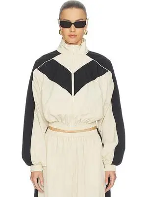Ronny Kobo Cropped Zip-up Jacket - Black