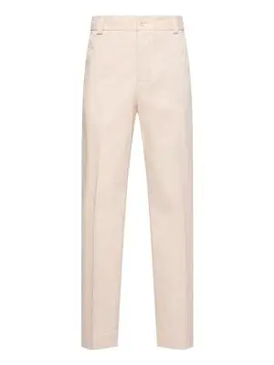 Moncler Tailored Straight-leg Trousers With Elastic Waistband - Beige