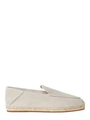 Loro Piana Suede Calfskin Espadrilles - Nude