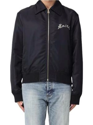 Amiri Embroidered Dragon Bomber Jacket - Black
