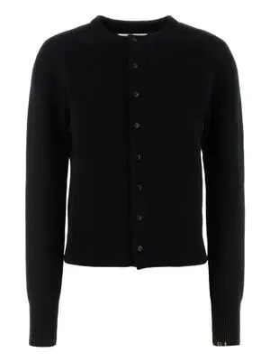 Extreme Cashmere Button-down Long-sleeved Knitwear - Black