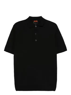 Barena Venezia Marco Alafin Knitted Polo Shirt - Black