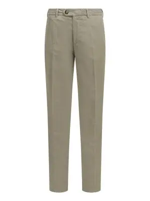 Brunello Cucinelli Corduroy Pants With Belt Loops - Gray