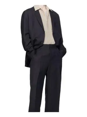Studio Nicholson Single-breasted Blazer - Deep Navy Blue