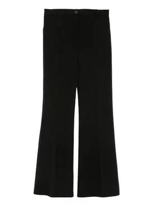 Pinko Plain-coloured Palazzo Trousers - Black